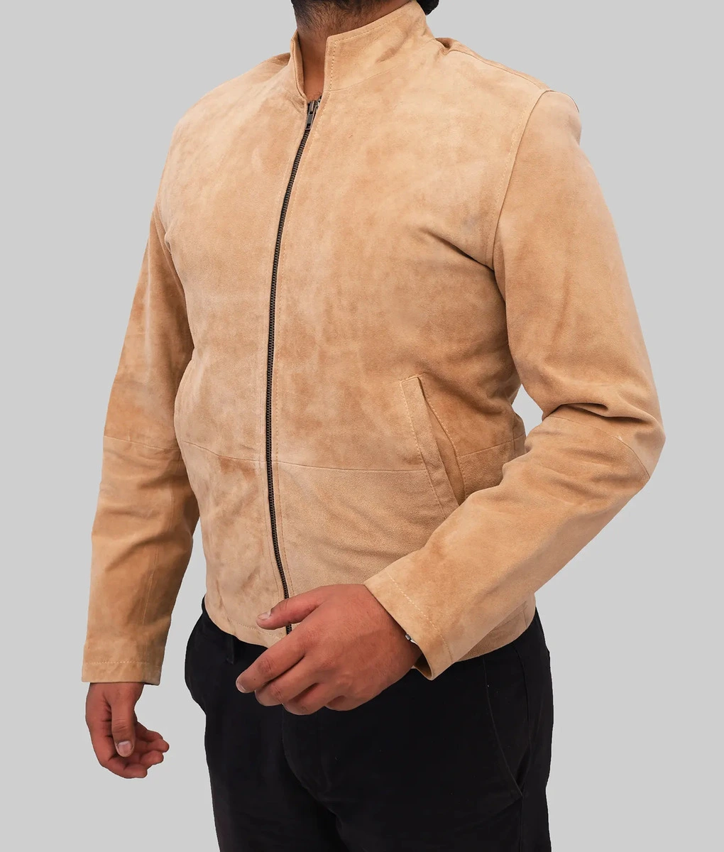 Travis Mens Brown Suede Jacket | NYC Jackets