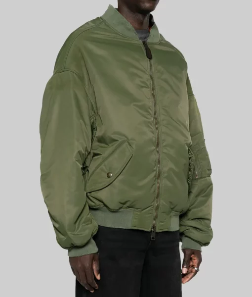 Tracee Ellis Ross Green MA 1 Bomber Jacket | NYC Jackets