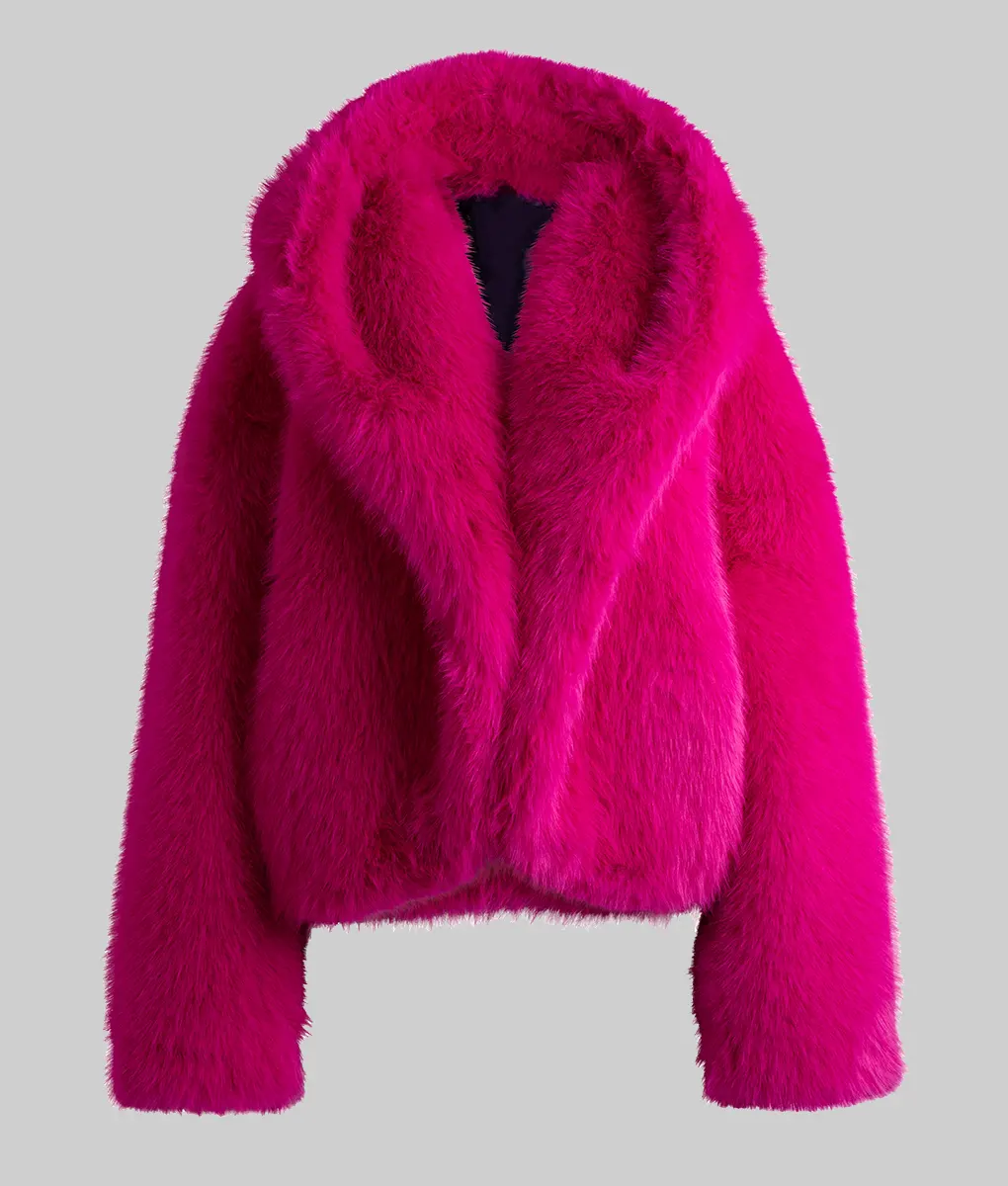 Elsbeth Carrie Preston (Elsbeth Tascioni) Pink Fur Jacket | NYC Jackets