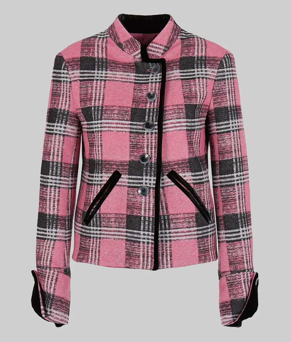 Elsbeth S02 Carrie Preston (Elsbeth Tascioni) Pink Plaid Jacket | NYC ...