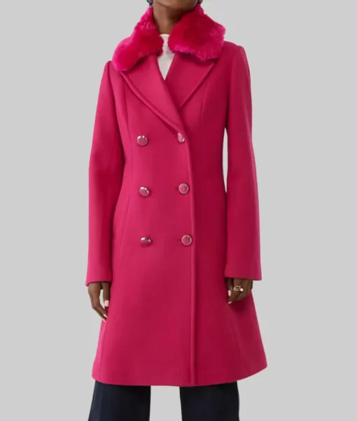 Elsbeth S02 Carrie Preston (Elsbeth Tascioni) Double Breasted Pink Coat ...