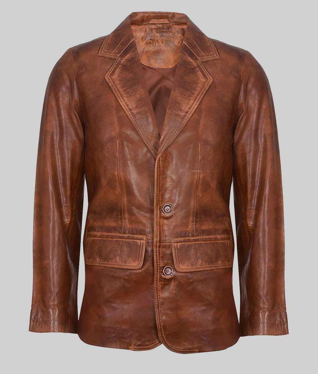 Men's Leather Blazers | Leather Blazers for Men | NYC Jackets
