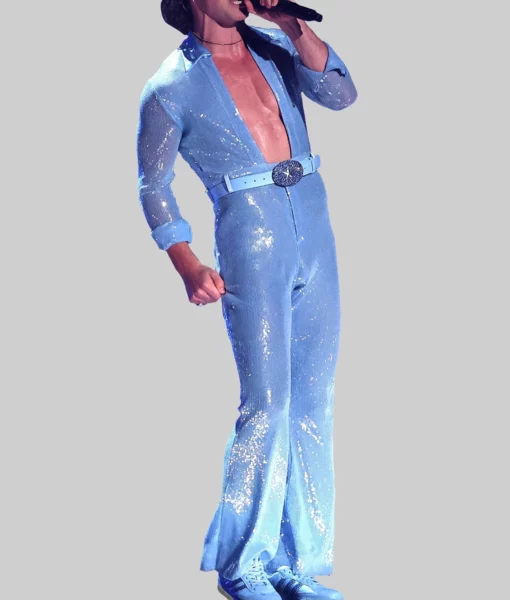 Benson Boone Blue Jumpsuit | Benson Boone Costume - NYC Jackets