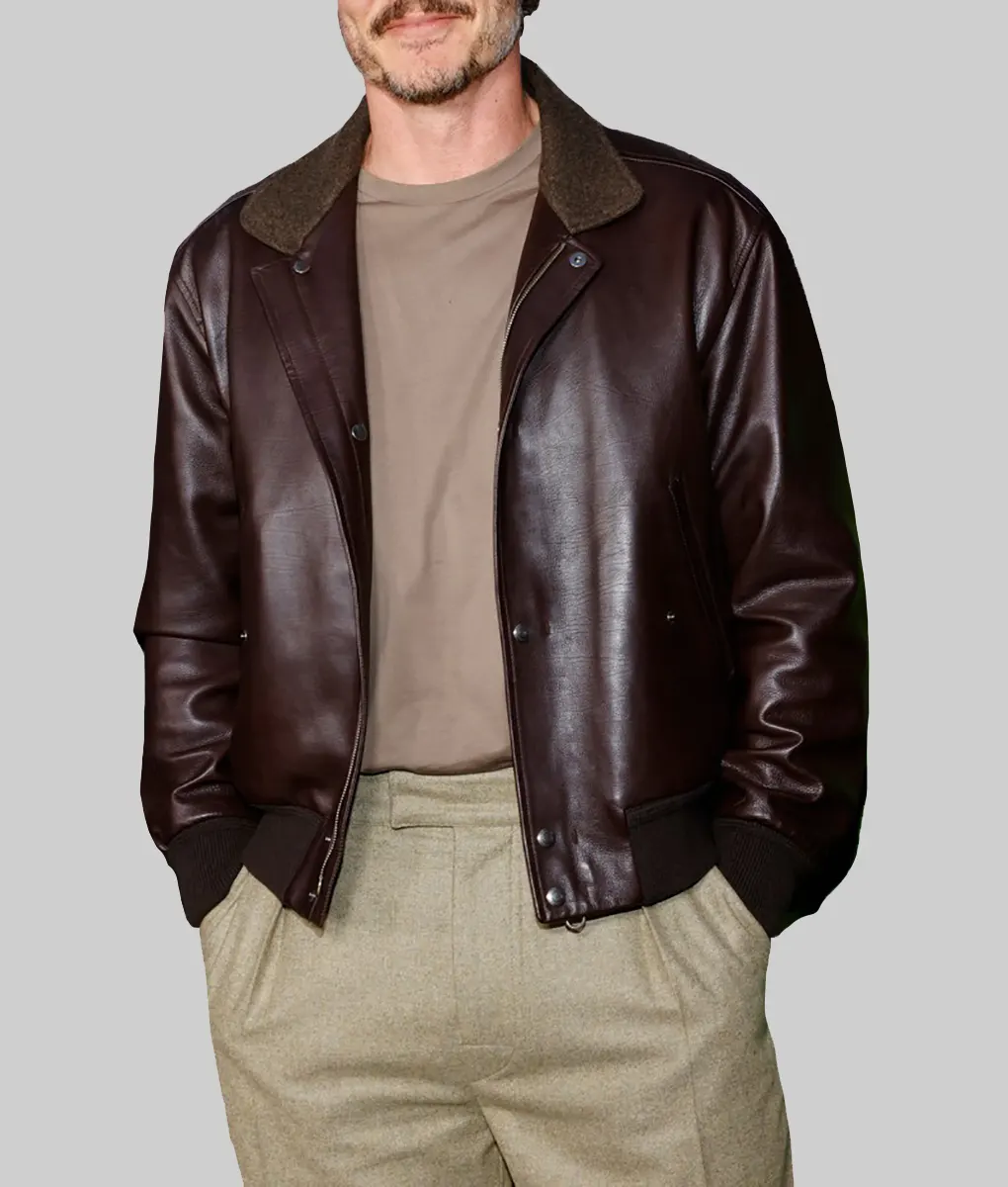 Freaky Tales Premiere Pedro Pascal Dark Brown Leather Jacket | NYC Jackets