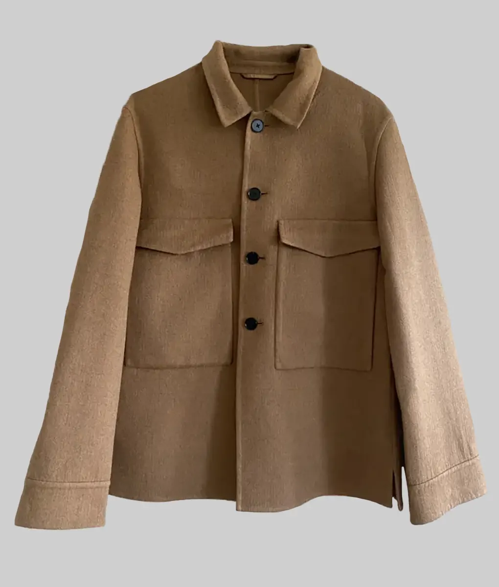 Elizabeth Olsen Brown Shirt Jacket | NYC Jackets