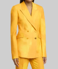 CinemaCon 2025 Jamie Lee Curtis Yellow Wool Blazer | NYC Jackets
