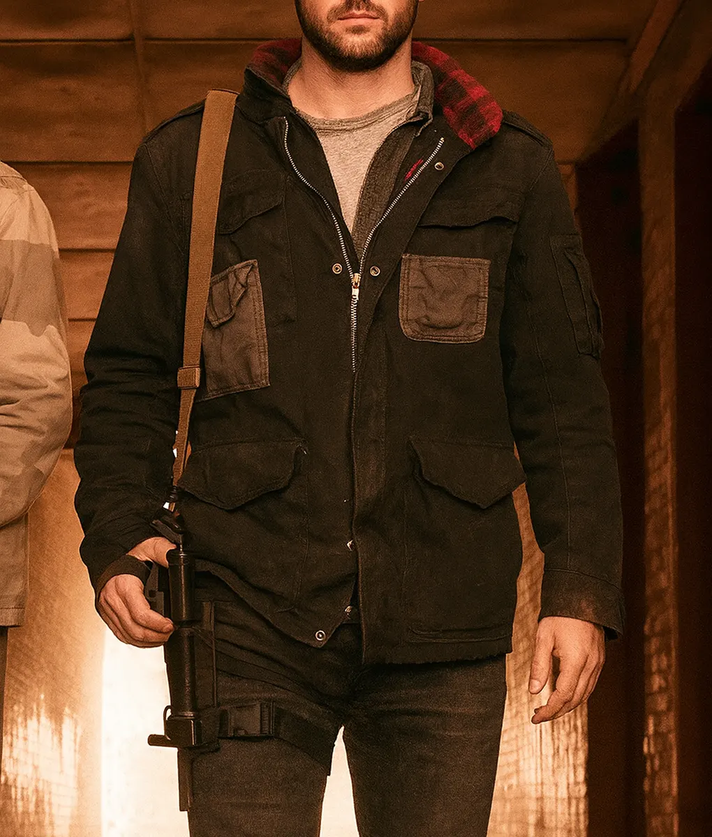 Noah Wyle Falling Skies Tom Mason Black Cotton Jacket | NYC Jackets