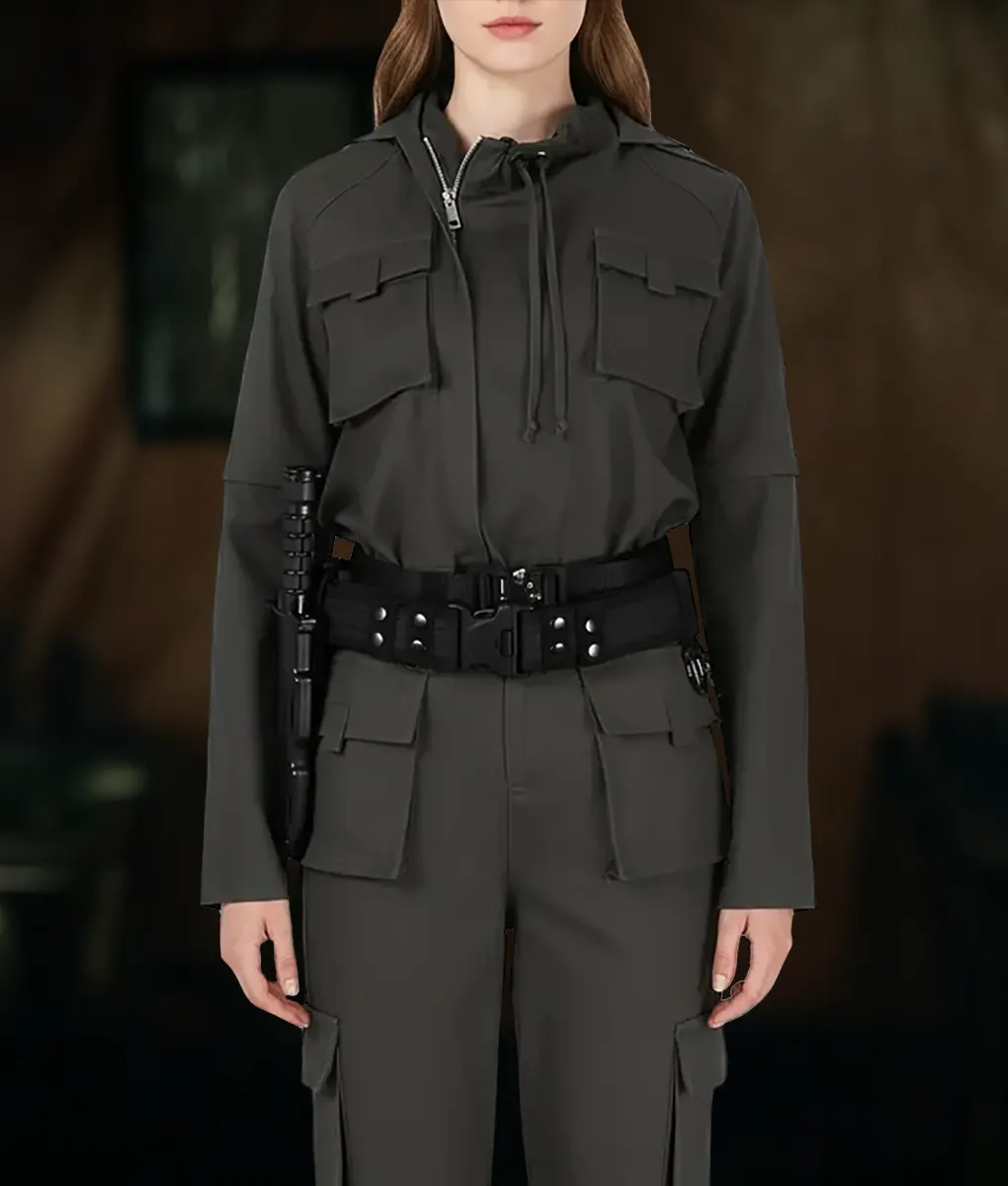 Sydney Chandler Alien Earth Wendy Grey Jacket | NYC Jackets