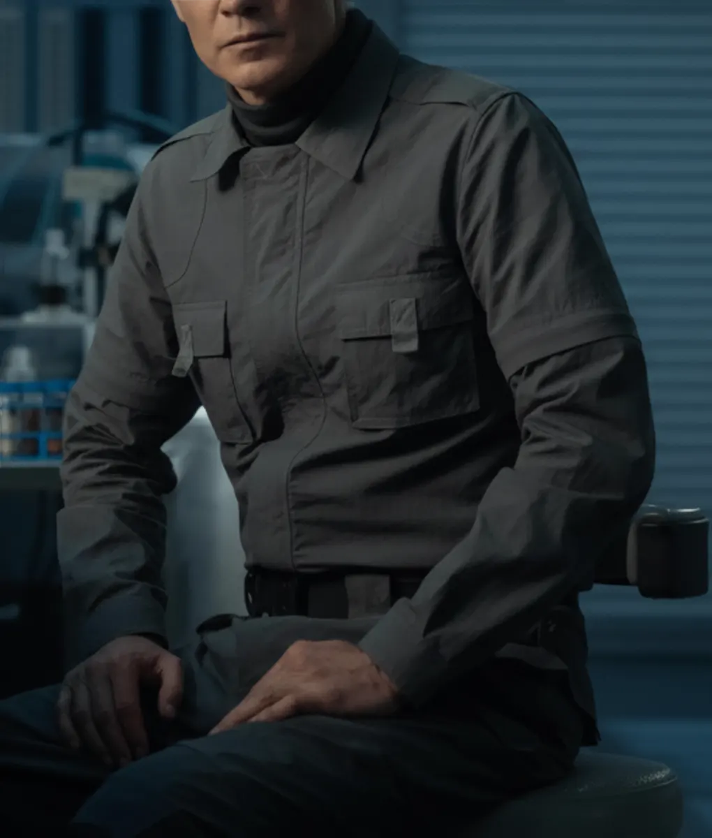 Timothy Olyphant Alien Earth Kirsh Grey Jacket | NYC Jackets