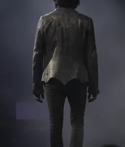 Swedish rock band Ghost Tobias Forge Black Leather Jacket | NYC Jackets