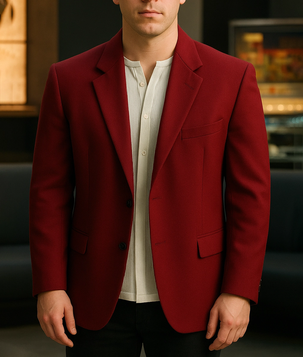 Nick Jonas A Very Jonas Christmas Movie Red Blazer | NYC Jackets