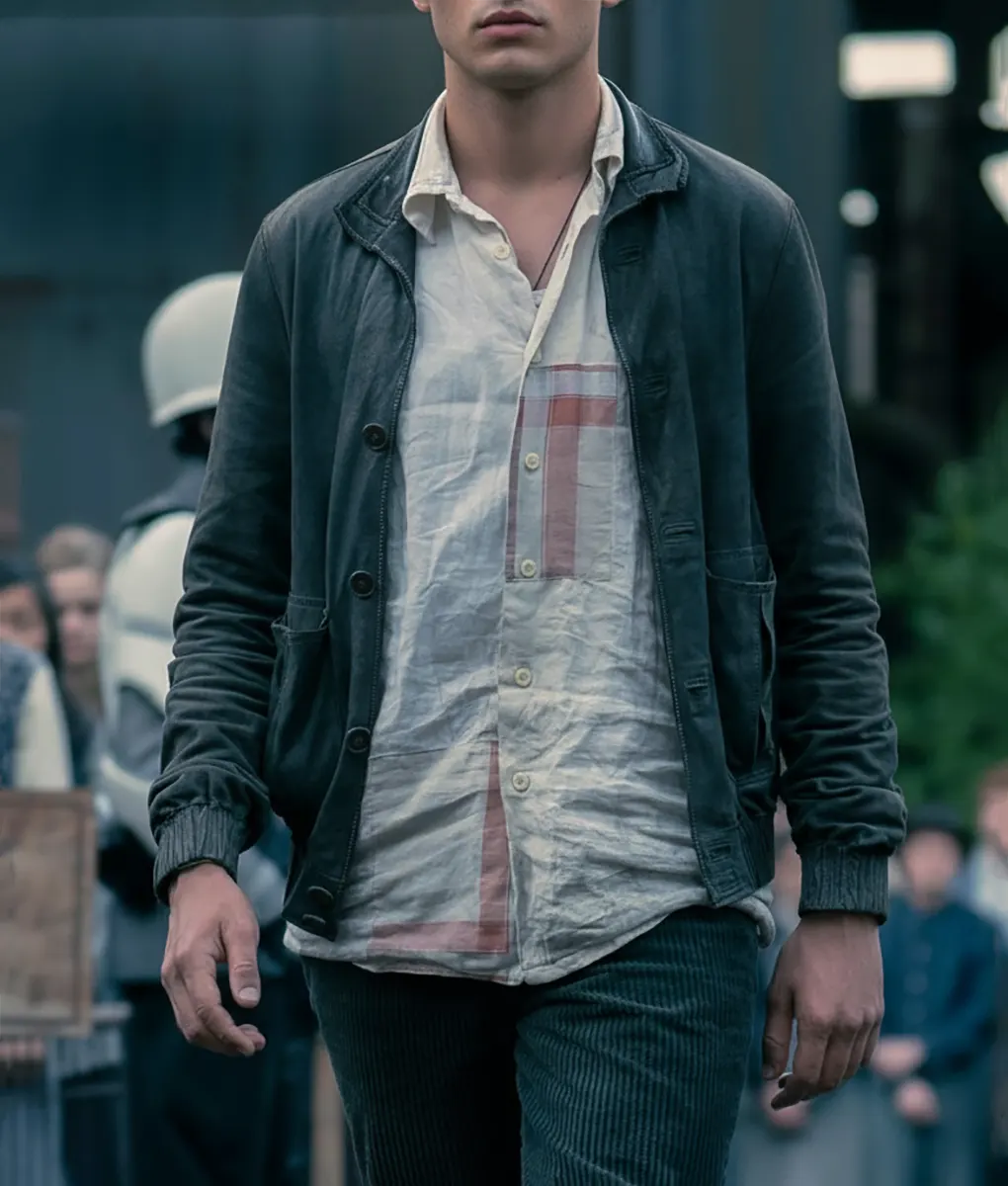 Joseph Zada The Hunger Games: Sunrise on the Reaping Haymitch Abernathy Suede Jacket