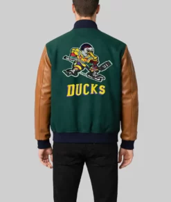 The Mighty Ducks Coach Bombay Varsity Jacket | NYC Jackets