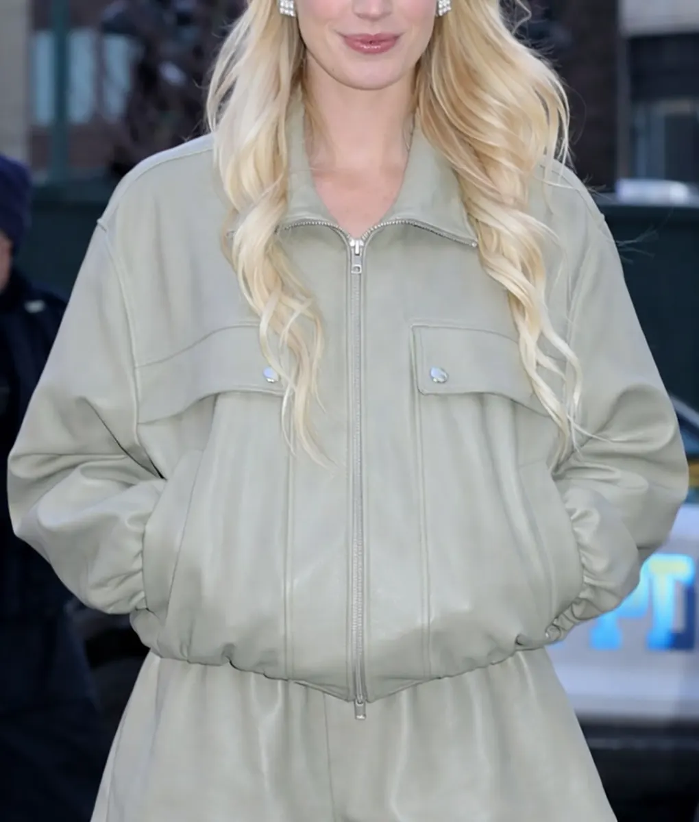 Sophie Cunningham Green Bomber Jacket | NYC Jackets