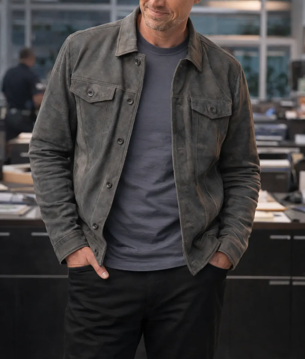 Eric Winter The Rookie Tim Bradford Grey Trucker Jacket | NYC Jackets